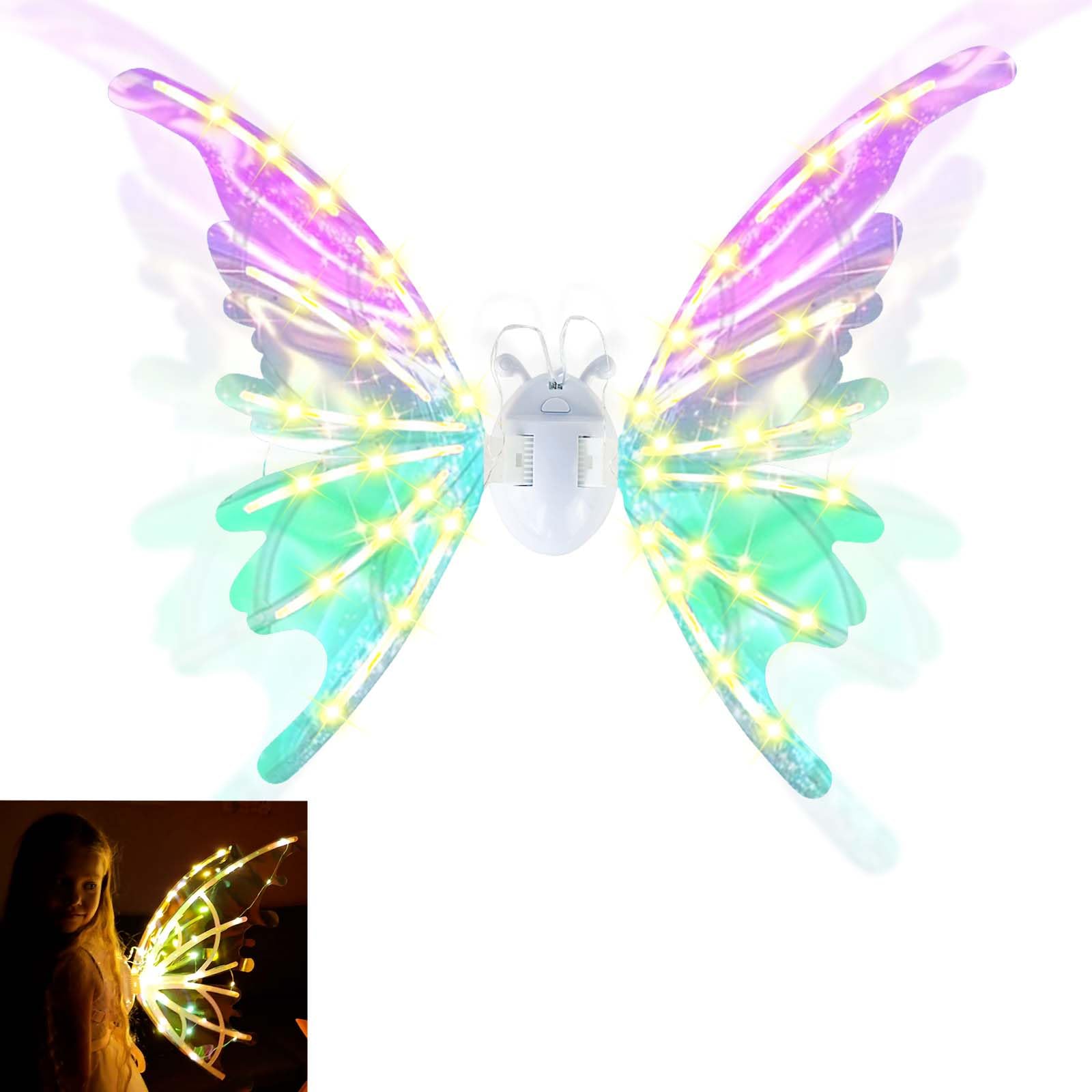 Electric Fairy Butterfly Wings for Kids Girls Adults, Light Up ...