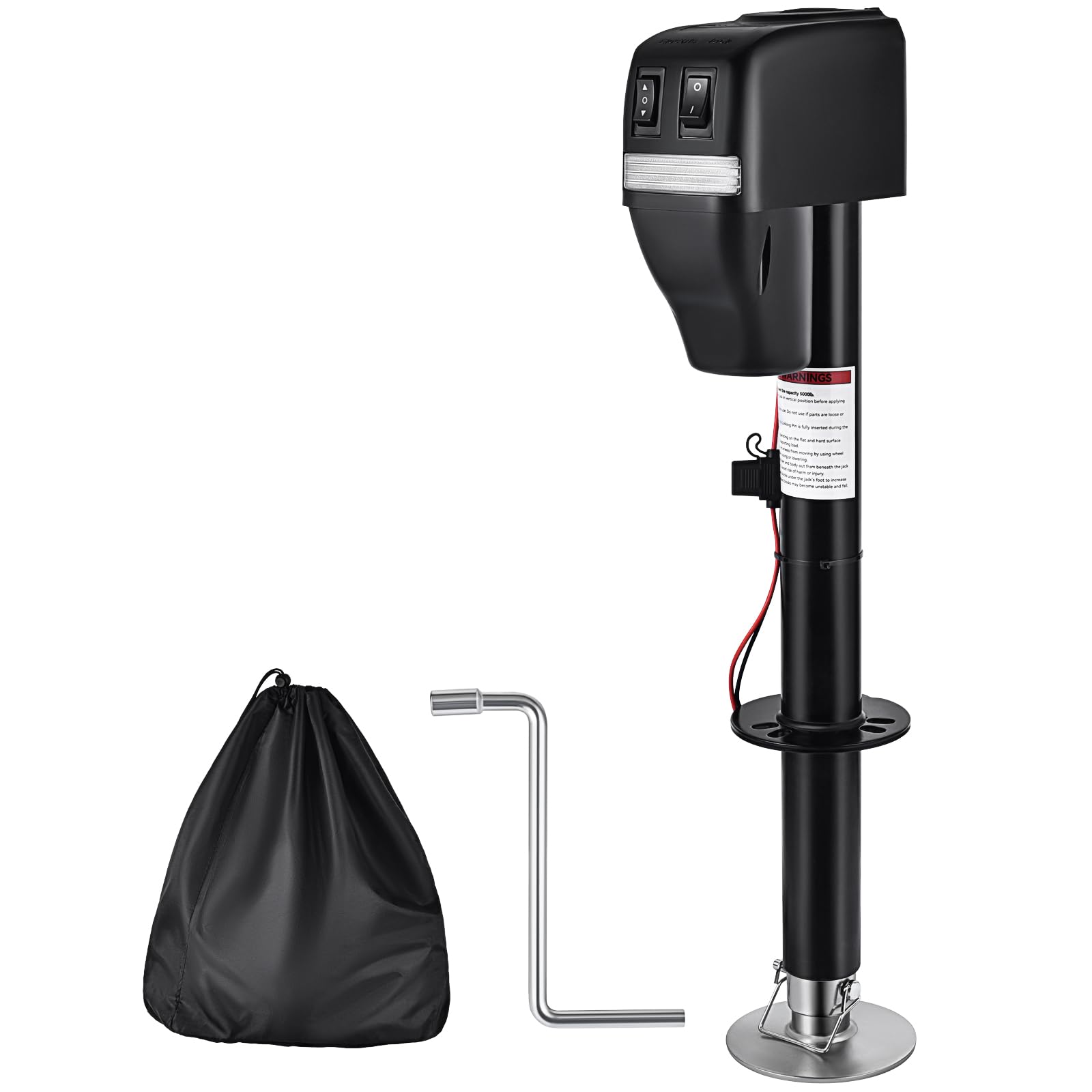 Resurgo 5000lb Electric Trailer Jack, Heavy Duty Power Tongue Jack with ...