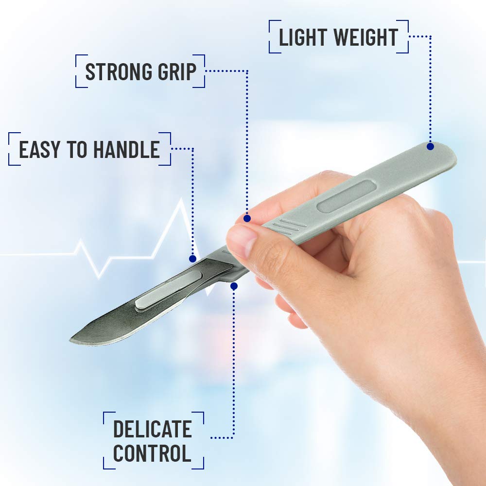 MedHelp Disposable Scalpel 10 Dermaplaning Tool Scalpel Blades 10 with ...