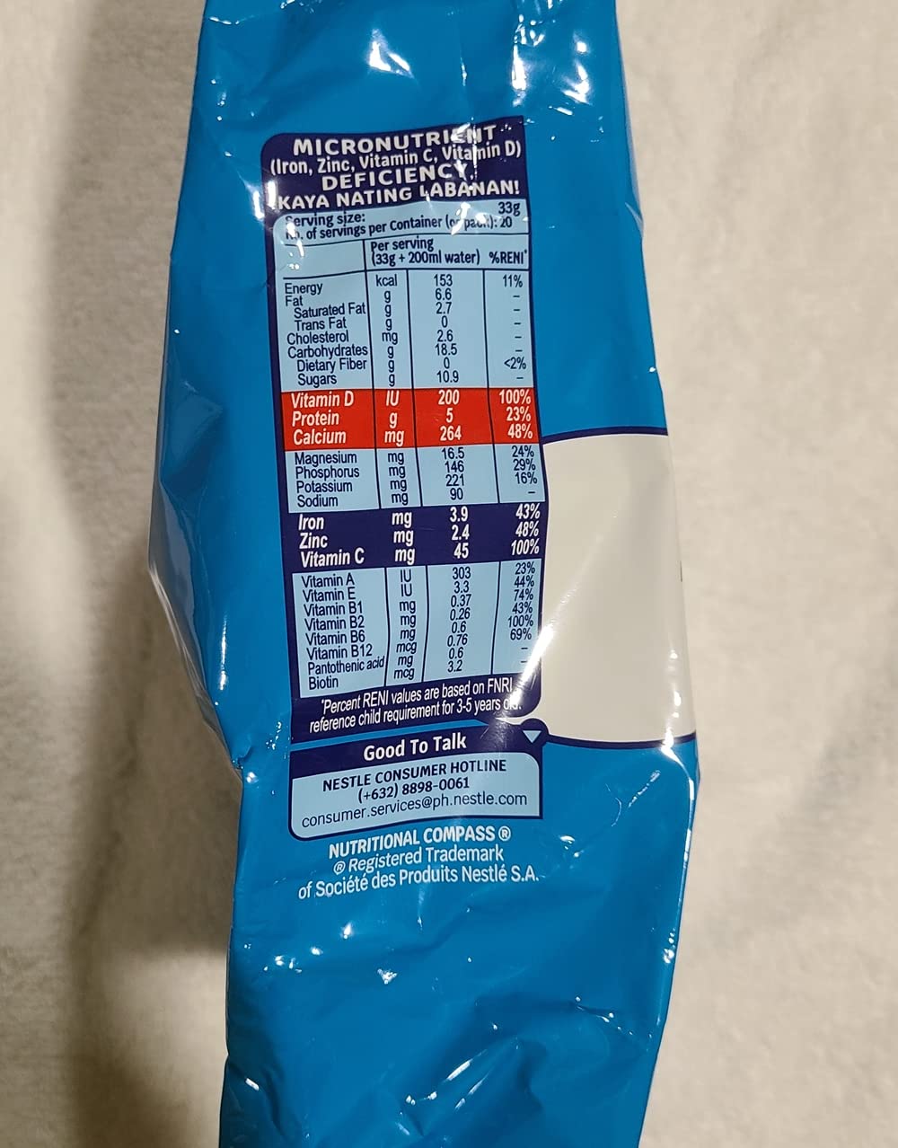 Bear Brand Fortified Powdered Milk Drink W/Iron, Zinc & Vitamin C 700gr ...