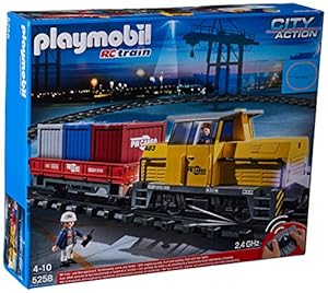 Playmobil 5258 City Action Remote Control (RC) Freight Train - Multi ...