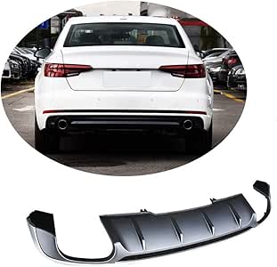 Amazon.com: MCARCAR KIT Rear Diffuser fits Audi A4 B9 Sline Sedan 2017 ...