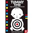 Tummy Time!: A High-Contrast Fold-Out Book with Mirror for Babies ...