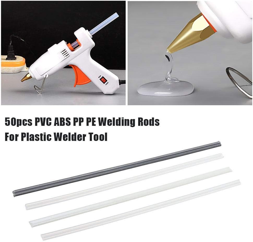 bestlle 50pcs Plastic Welding Rods ABS/PP/PVC/PE Welding Sticks Welding ...