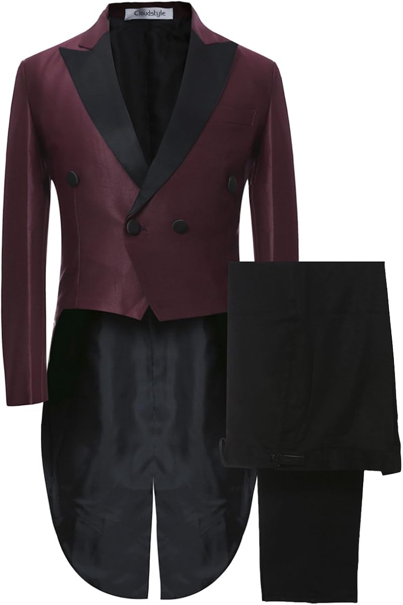 para Hombre Steampunk Traje de época Chaleco de Cola Chaqueta Negra ...