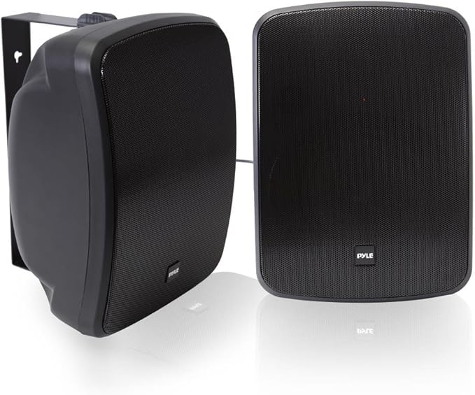 Amazon.com: Pyle Bluetooth Dual 6.5’’ Wall-Mount Marine Speakers Active ...