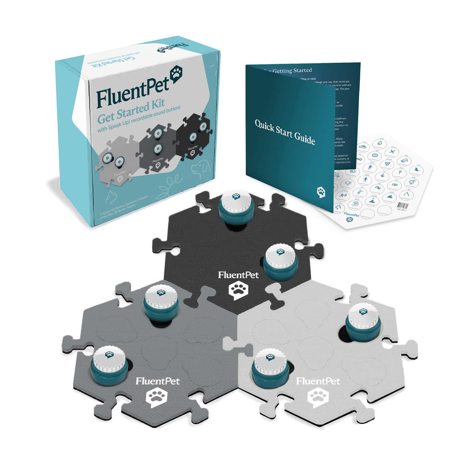 FluentPet Speak Up! Get Started Kit with Clearer Upward-Facing Sound ...