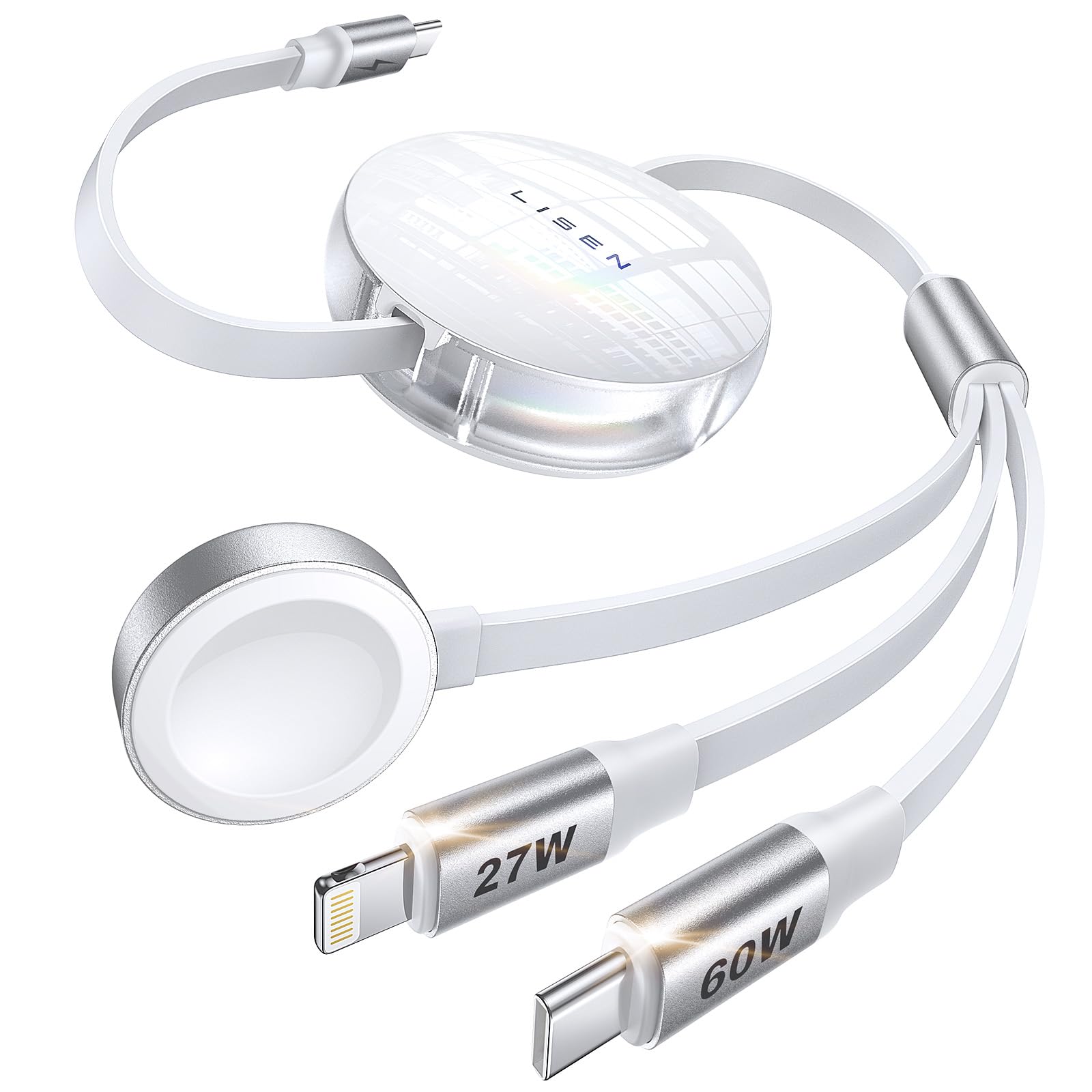 Mua Travel Charger for Multiple Devices, 3 in 1 Retractable Charger USB ...