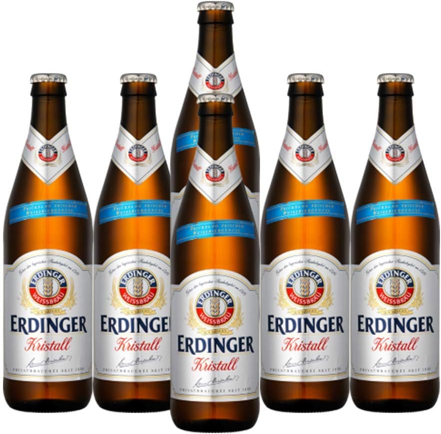 Erdinger Kristall 500ml bottles (6): Amazon.co.uk: Beer, Wine & Spirits