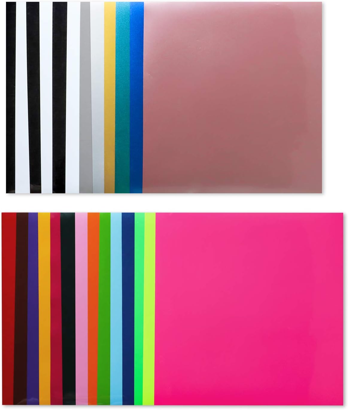 VINYL FROG Iron on Vinyl Pack Chameleon HTV 26 Sheets Assorted Colors ...