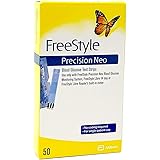 Amazon.com: Freestyle Precision Neo Blood Glucose Test Strips, 50 ...