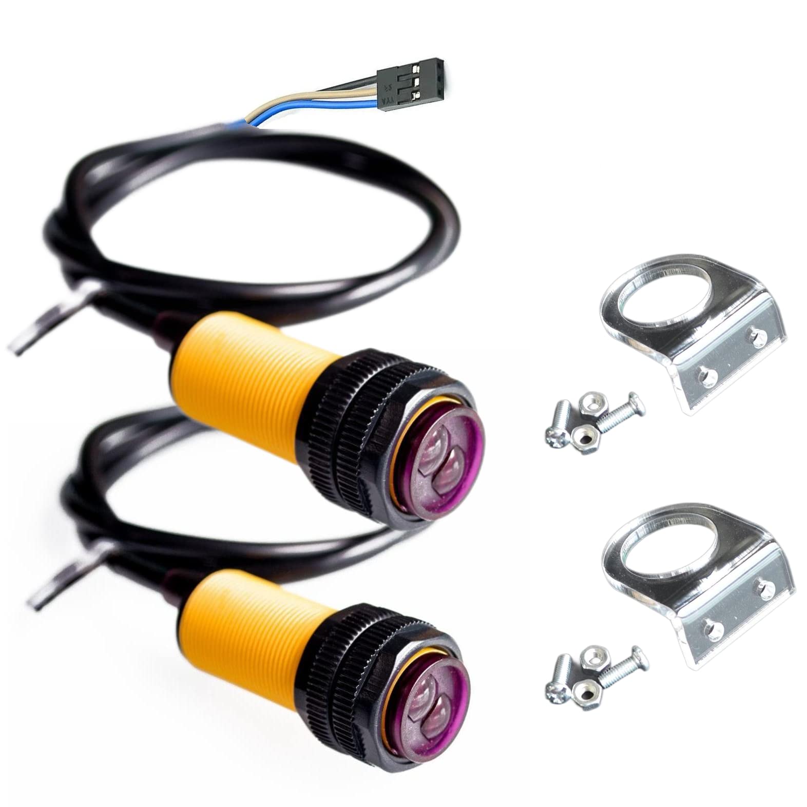 Mua WWZMDiB 2Pcs Photoelectric Proximity Sensor Switch PNP NO Inductive ...