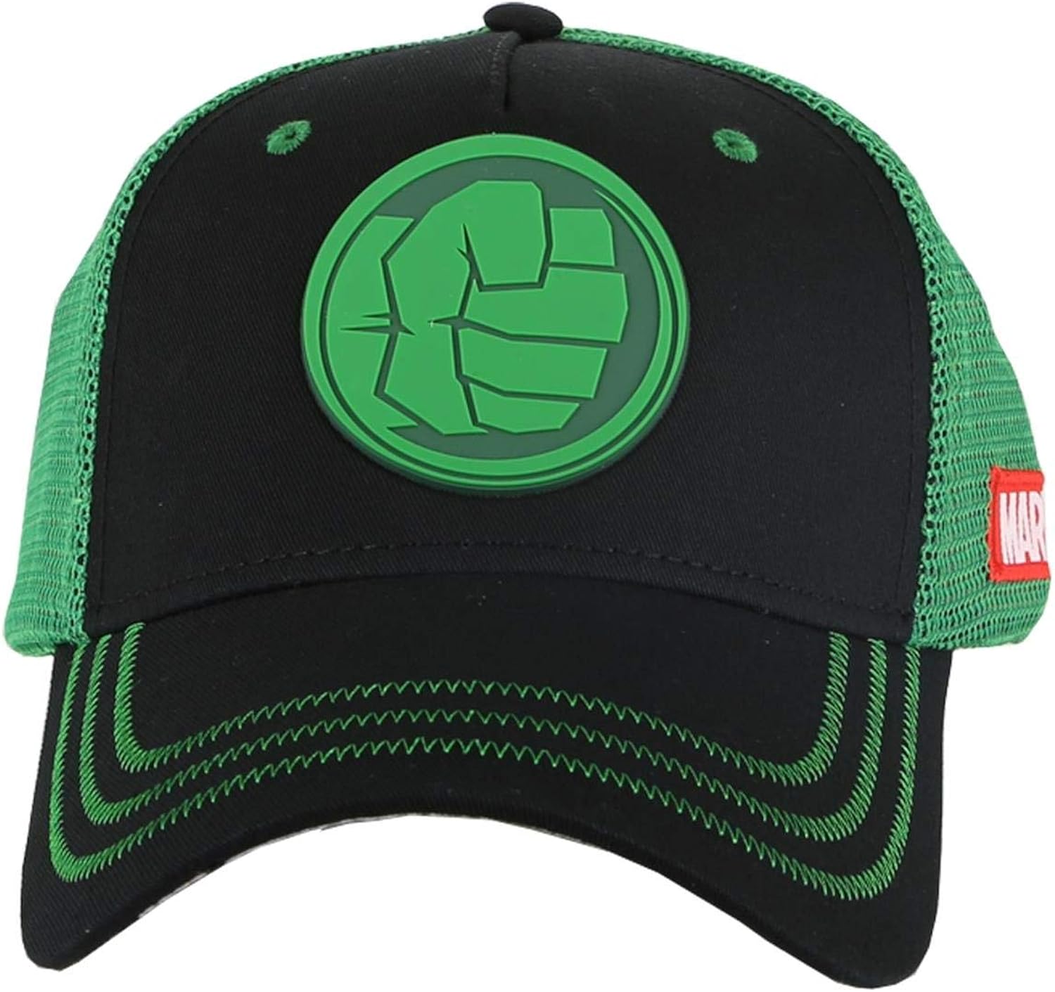 Essencial Caps Unisex_Adult Hulk Baseball Cap, Black/Green, 57 cm ...