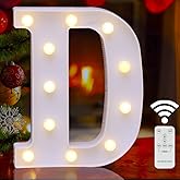 Elnsivo LED Letter Lights Sign Marquee Light Up Letters with Remote ...
