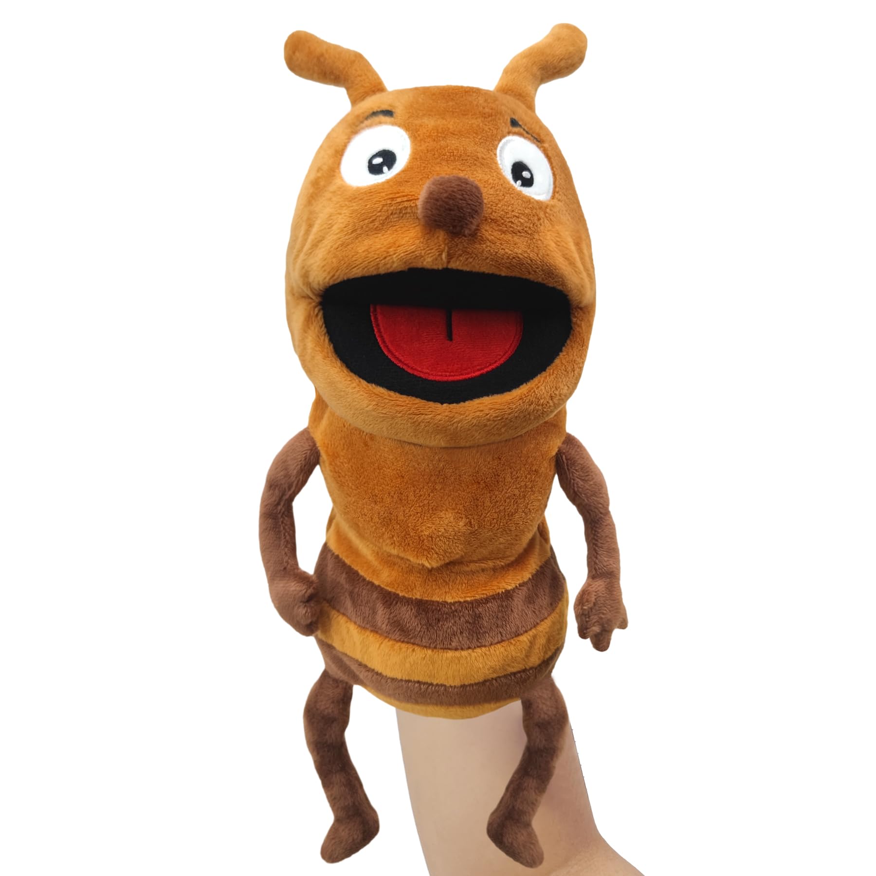 JUSTQUNSEEN Hand Puppet Realistic Plush Puppet 13",Insect Animal ...