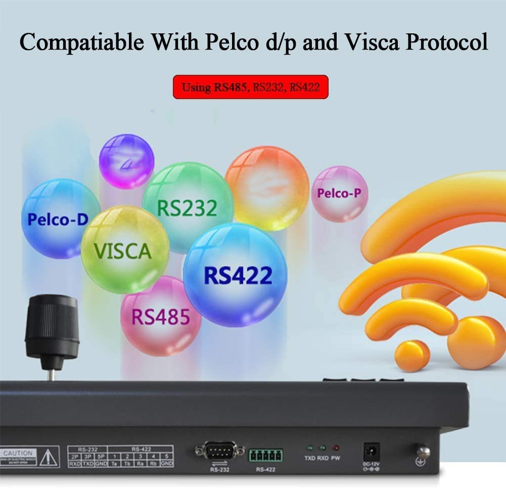 Mua Hsility PTZ Controller with VISCA/PELCO D/P PTZ Joystick with RS485,RS442,RS232 for Video ...