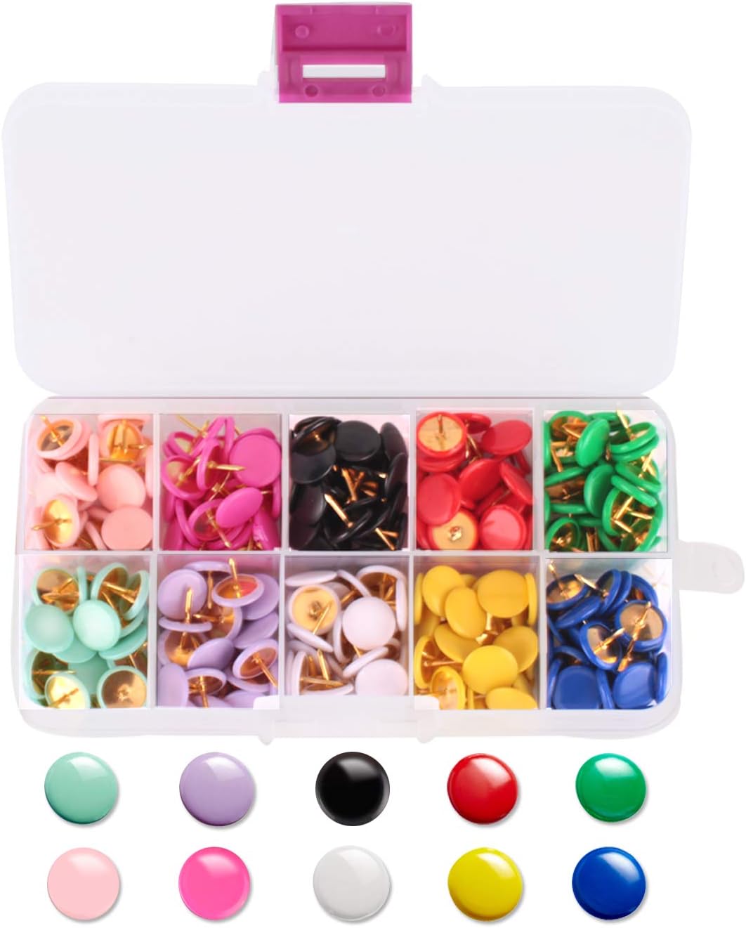 Colorful Decorative Pins 300Pcs Drawing Pins Used for Photo Wall ...