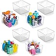 Amazon.com: ClearSpace Clear Plastic Storage Bins – XL 8 Pack Perfect ...