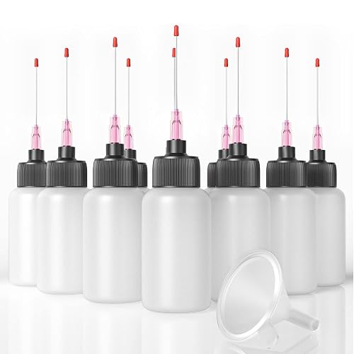 TITGGI 10 Pcs Needle Oiler (1 OZ), Precision Tip Applicator Bottle ...