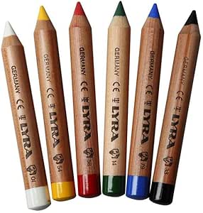 Amazon.com: Lyra Basic Face Painting Pencils, 6-Pack