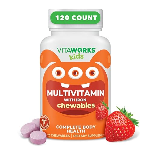 VitaWorks Kids Multivitamin with Iron & Minerals Chewable Tablets ...