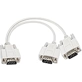 Amazon.com: PNGKNYOCN 30cm DB9 Y Splitter Cable DB9 9 Pin 1 Female ale ...
