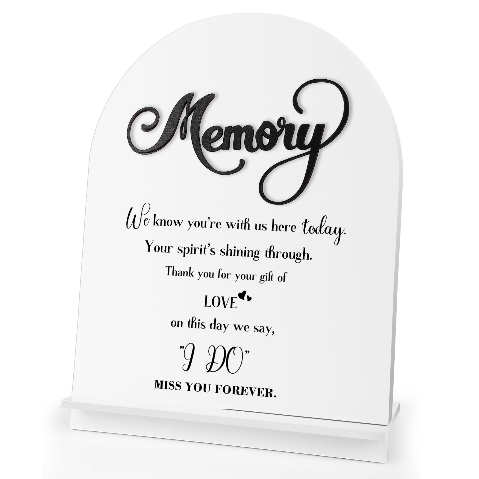 In Loving Memory Wedding Sign, Wedding Wooden Decorations for Reception ...