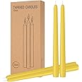 Amazon.com: LYOBATH 12 Pack Yellow Taper Candles - Taper Candles 10 ...