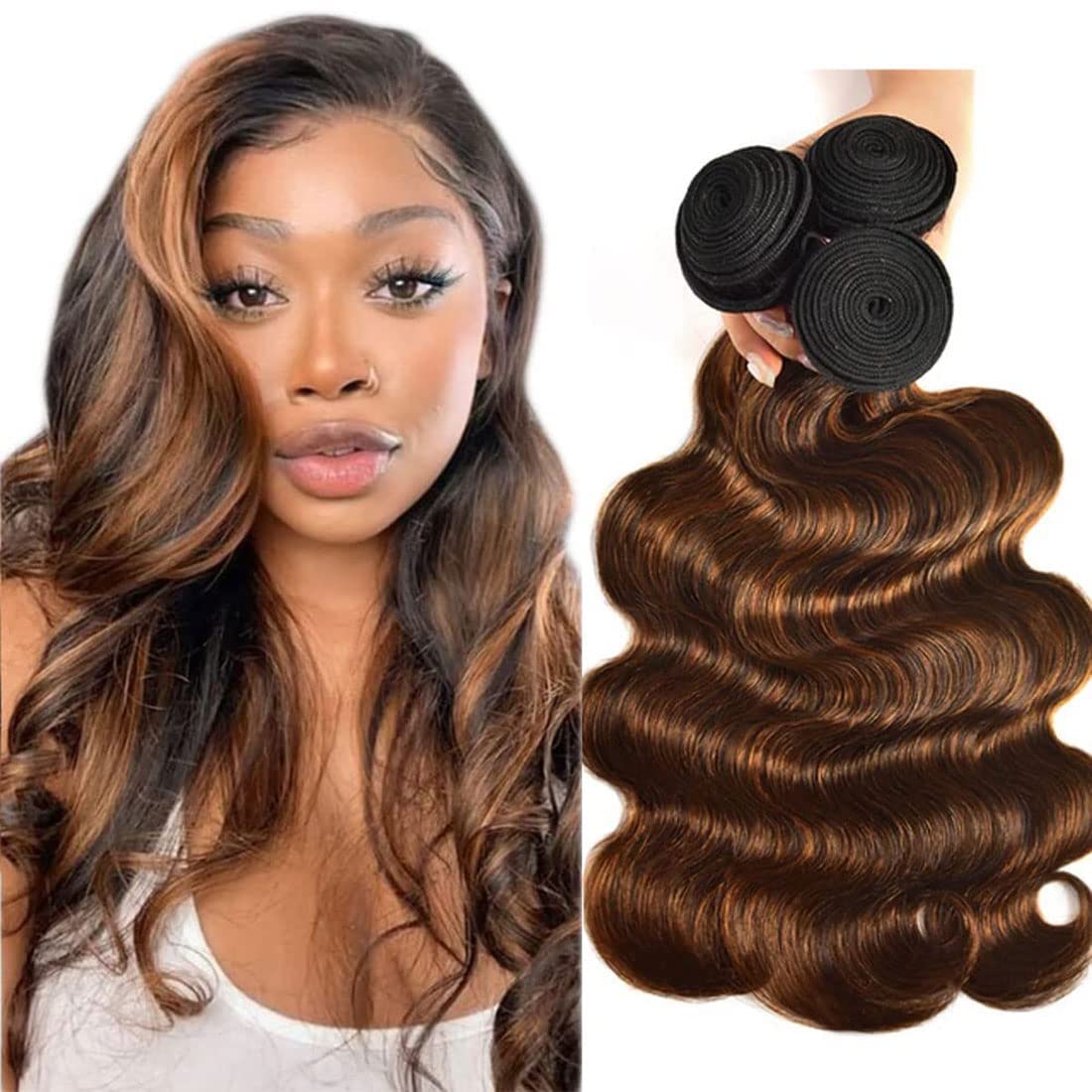 Labamiya Human Hair Bundles Body Wave P4/30 Bundles Human Hair ...