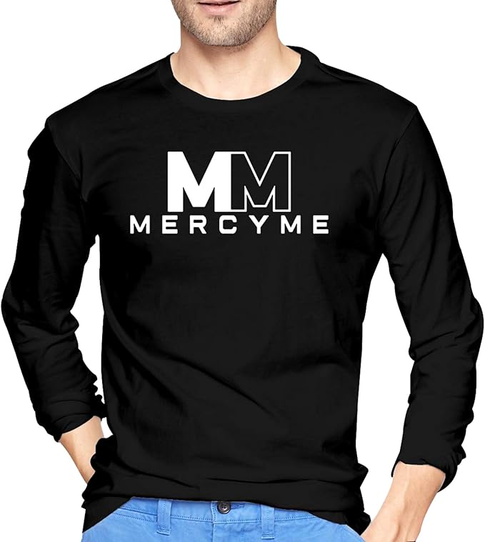 MercyMe Logo Men Boy Long Sleeve T Shirt Tee for Men: Amazon.fr ...