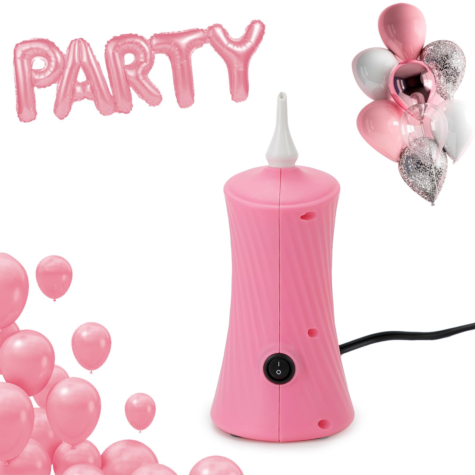 Kusamue Balloon Pump Electric Air Pump for Long Balloon Inflator Blower ...