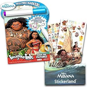 Amazon.com: Disney Moana Coloring and Activity Set -- Moana Imagine Ink ...