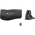 Amazon.com: DELUX Wireless Ergonomic Keyboard GM905 and Vertical Mouse ...