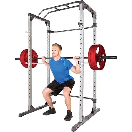 Mua Fitness Reality Power Cage Squat Rack with Optional LAT Pulldown ...