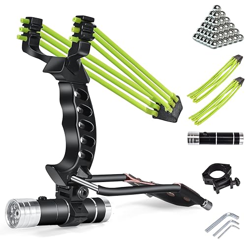 NOBONDO Strong Folding Slingshot - Powerful Adjustable Slingshot Rocket ...