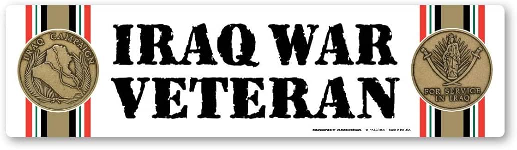 Amazon.com: Iraq War Veteran Bumper Strip Magnet: Automotive
