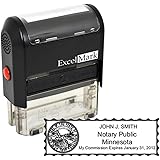 Amazon.com : Round Notary Stamp for State of Massachusetts- Self Inking Stamp - Top Brand Unit ...