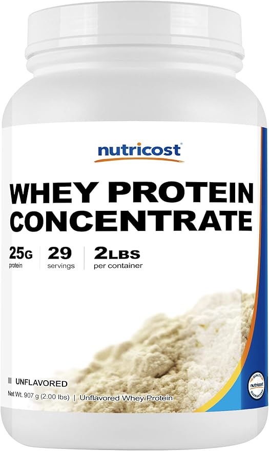 Amazon.com: Nutricost Whey Protein Concentrate (Unflavored) 2LBS ...