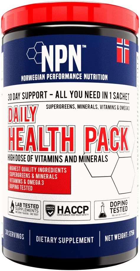 NPN Daily Health Pack | Strong dose vitamin & mineral packs with Greens ...