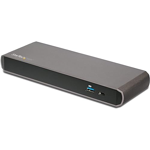 StarTech.com Thunderbolt 3 Dock, Dual Monitor 4K 60Hz TB3 Laptop ...
