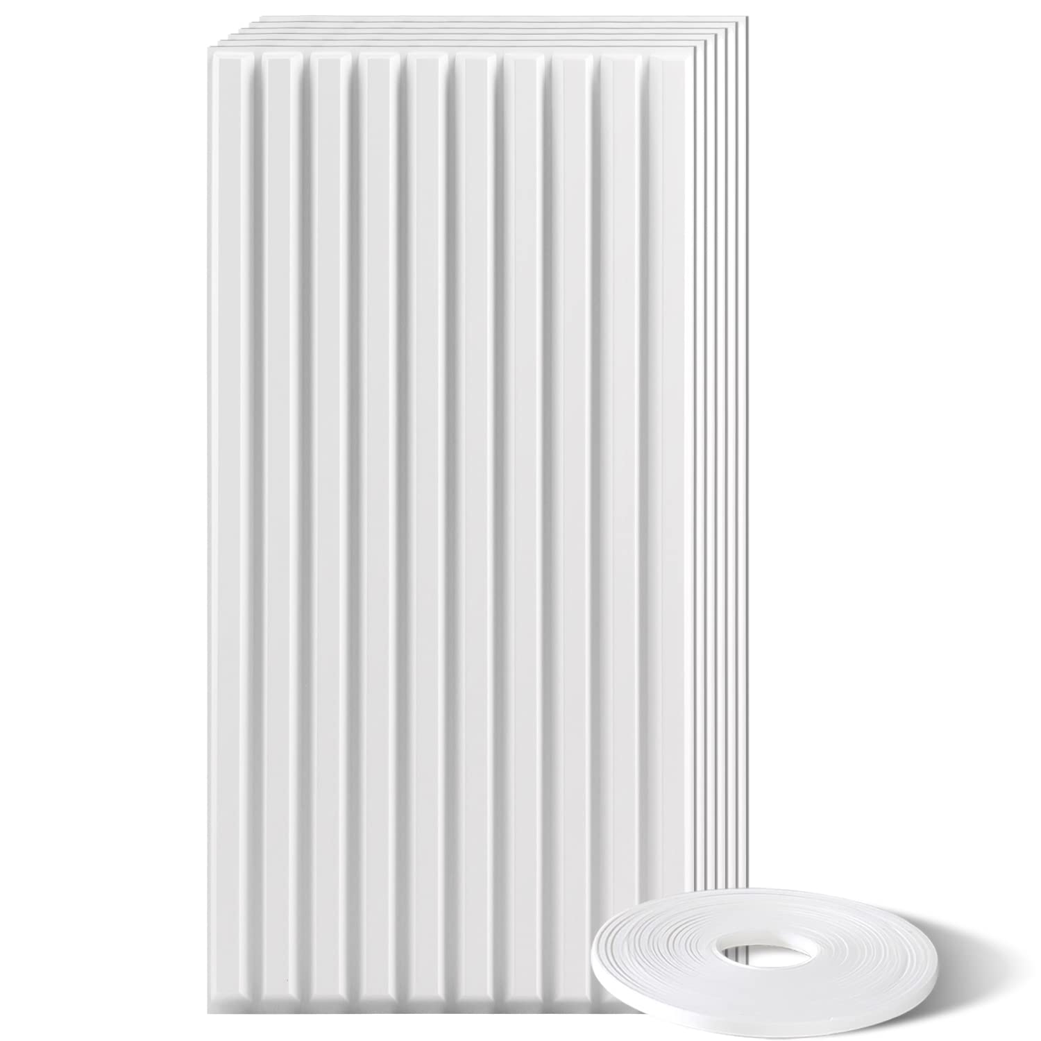 Mua STICKGOO 6PCS 3D Wall Panels Peel and Stick, Slat Wall Paneling ...