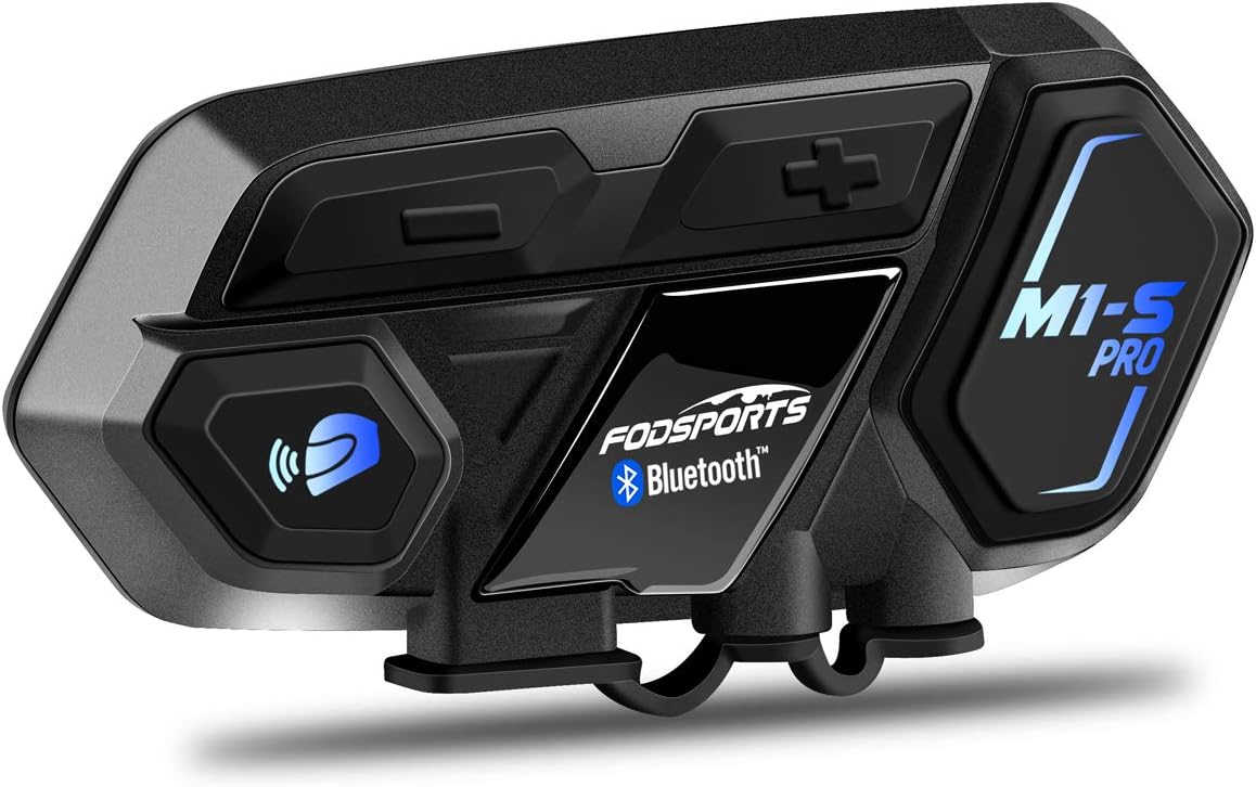 Motorcycle Intercom Bluetooth Headset, FODSPORTS M1S Pro Motorbike ...