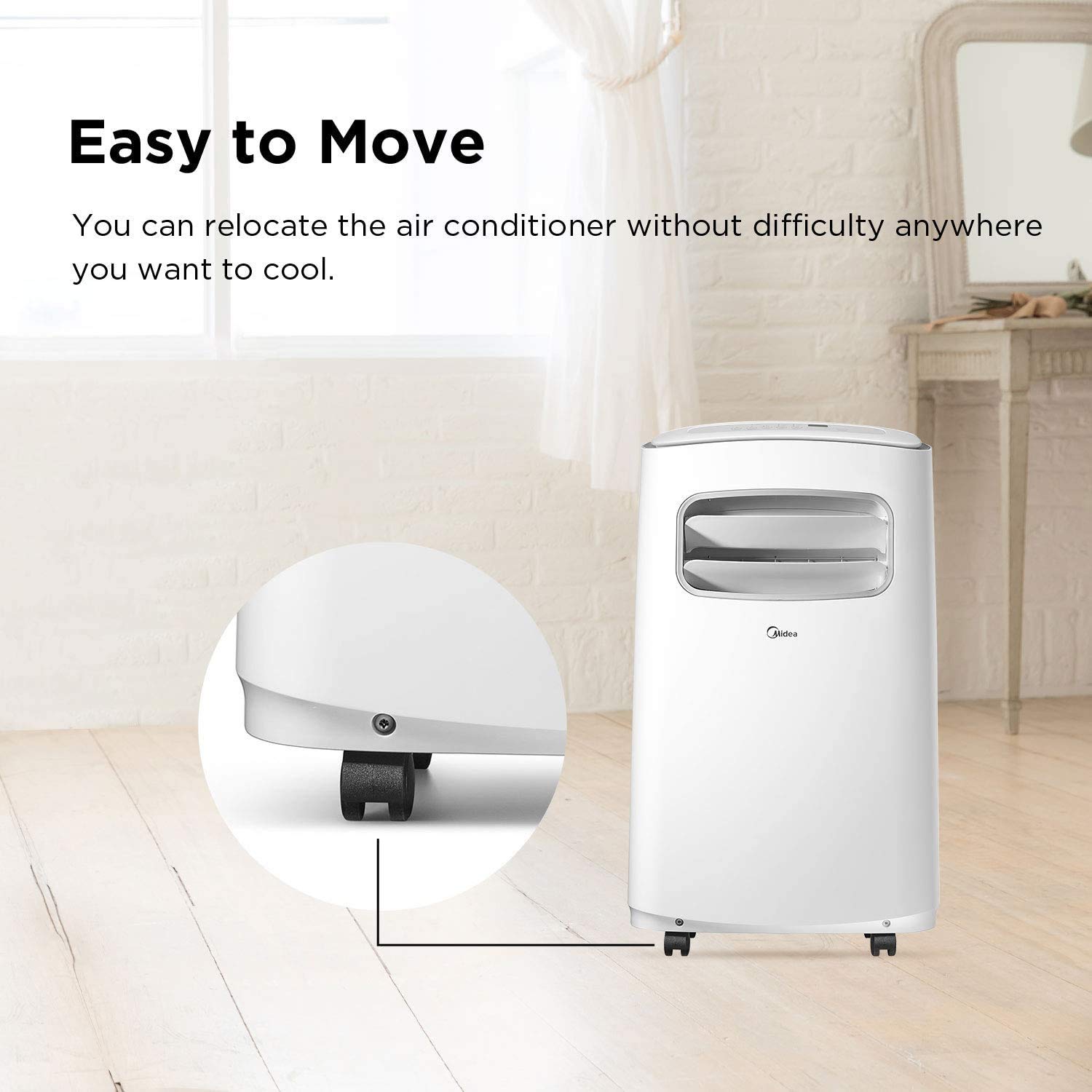 Midea Smart 3-in-1 Portable Air Conditioner, Dehumidifier, Fan for ...