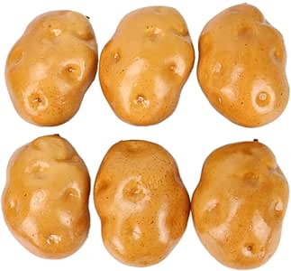 IDS 6PCS Artificial Potatoes Lifelike Fake Potatoes Simulation ...