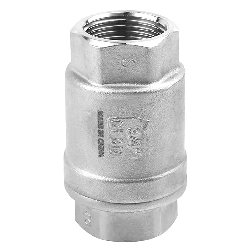 DERPIPE 3/4 Inch Vertical Check Valve SUS304 Spring Loaded Check Valve ...