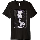 Amazon.com: The Addams Family Morticia Drinking Tea Vintage Portrait T ...