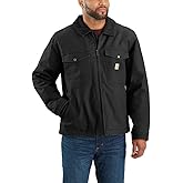 Amazon.com: Carhartt Men's Rugged Flex® Relaxed Fit Duck Jacket, Black, Small: Clothing, Shoes ...