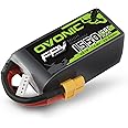 Amazon.com: OVONIC 4s Lipo Battery 100C 1550mAh 14.8V Lipo Battery with XT60 Connector for RC ...