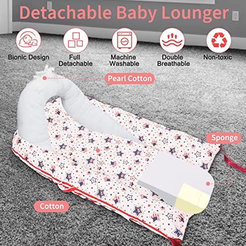 Baby Lounger Baby Nest Sleeper Baby Lounger for Newborn Portable ...
