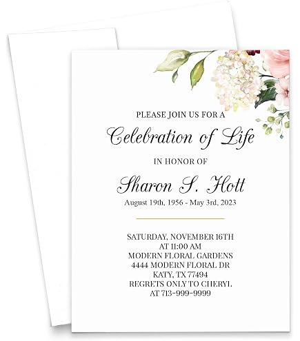 Invitación A Recepción Funeraria